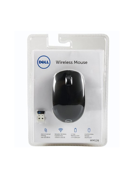Mouse wireless Dell WM126 black | MAGAZIN.ATACPC.RO